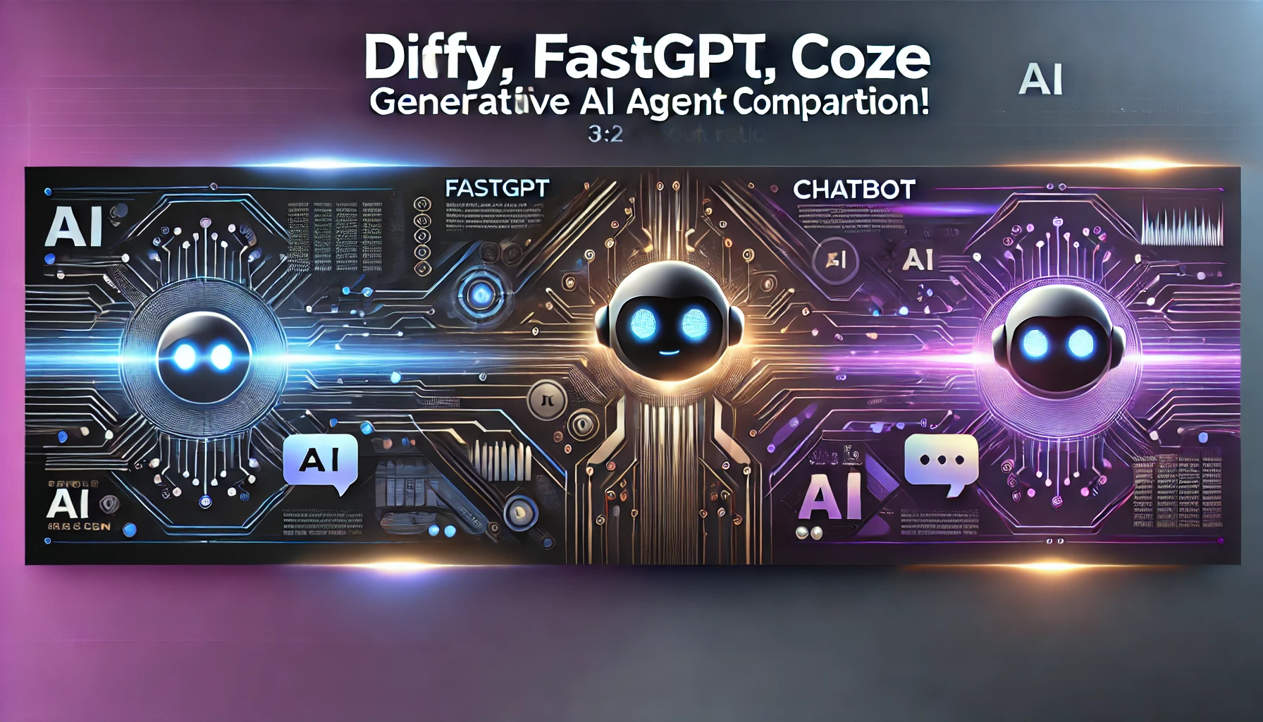 DALL·E 2025-01-12 16.37.27 – A sleek and modern graphic banner for the title ‘Dify, FastGPT ...